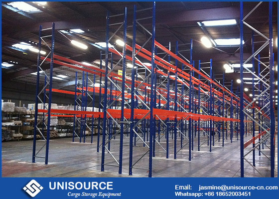 75mm High Density Pallet Storage Racks Adjustable Double Deep Racking System