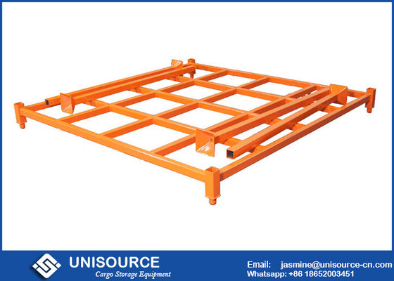 Two Level Stacking Warehouse Tire Racks Collapsible / Stackable OEM