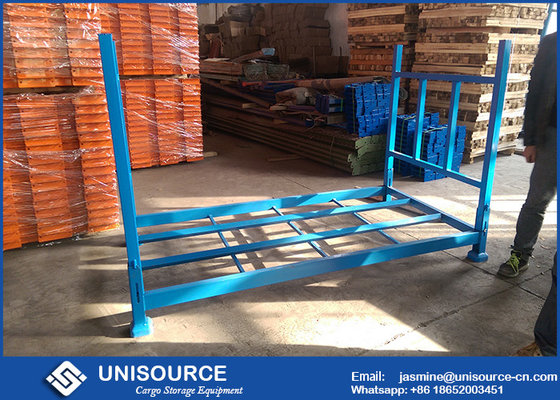 Blue Warehouse Tire Racks Special Design With Steel Decking Or Wire Mesh Deck