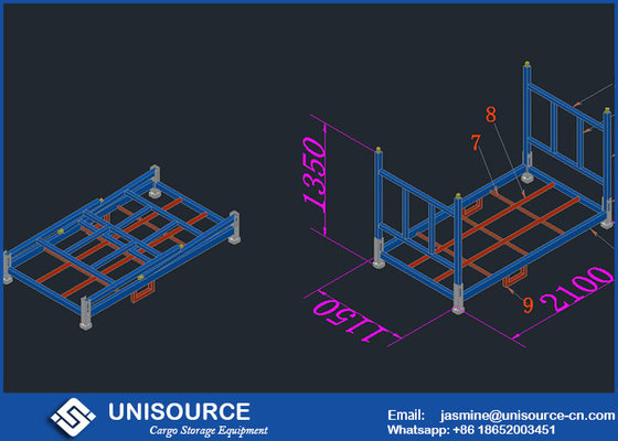 Blue Warehouse Tire Racks Special Design With Steel Decking Or Wire Mesh Deck