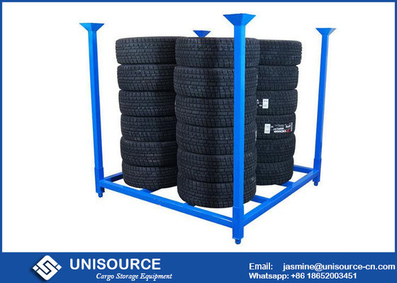 Conventional Warehouse Tire Racks OEM With Plug In / Plug Out Post Pallet