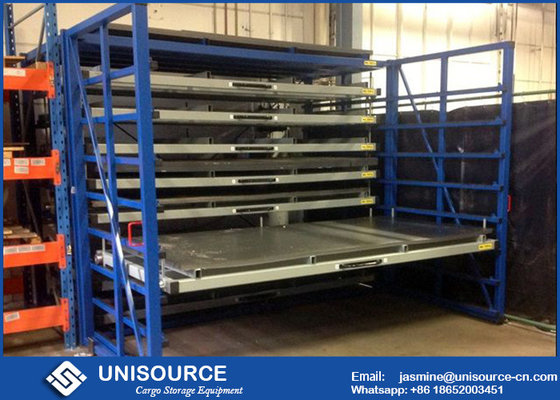 Easily Operation Injection Mould Storage Racks , Roll Out Racks With Safety Interlocks