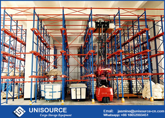 High Density Drive Through Racking System , Warehouse Shelving Racks For Freezers