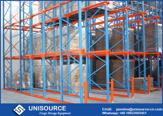 Drive In Racking System For Storing , Drive Through Racking With Limited Space