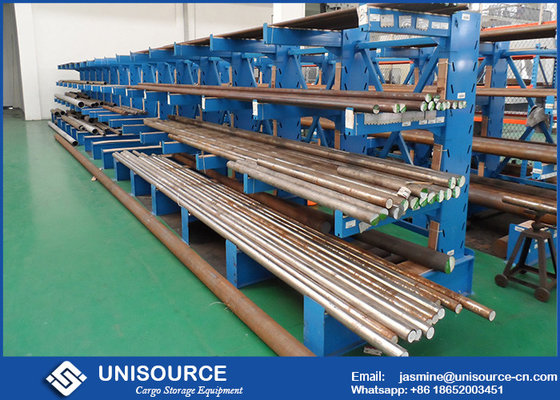 Structural I - Beam Steel Cantilever Storage Racks For Long Length Materials Storing