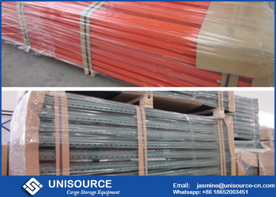 Warehouse Teardrop Pallet Rack System Easy Assembly Heavy Duty Metal Shelving