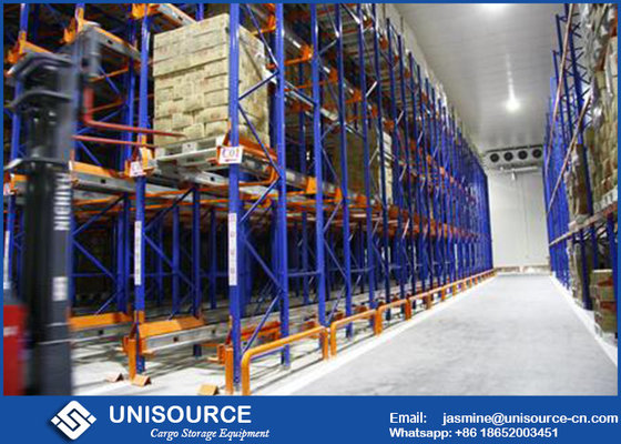 Durable Heavy Duty Steel Shelving , Shuttle Storage System For Cold Room Storage