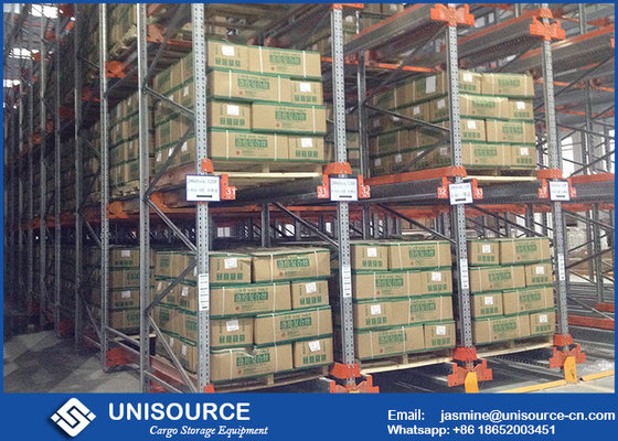 Flexible Drive Through Pallet Racking , Automated Cold Storage Radio Shuttle System