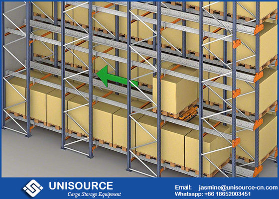 Selective Cold Storage Radio Shuttle Racking FIFO / FILO For High Density Storage