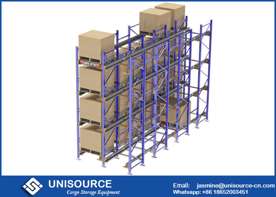 Selective Cold Storage Radio Shuttle Racking FIFO / FILO For High Density Storage