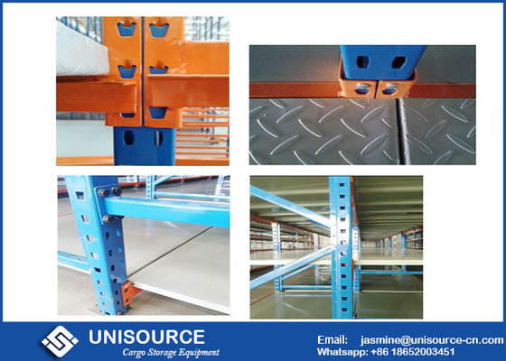 Blue Rack Supported Mezzanine 1000 Kg Per Square Meter With Solid Steel Grating Deck