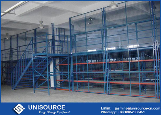 Metal Frame Pallet Rack Supported Mezzanine Plywood Board Multi Level Floor