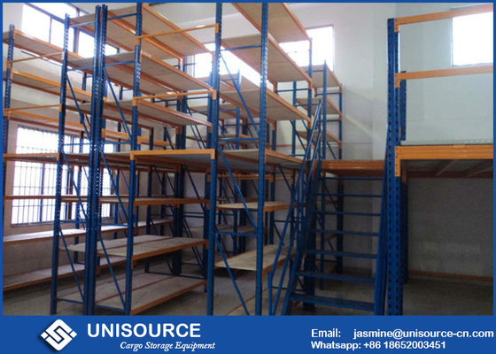 Extended Rack Supported Mezzanine Powder Coated Size Customized For Industrial