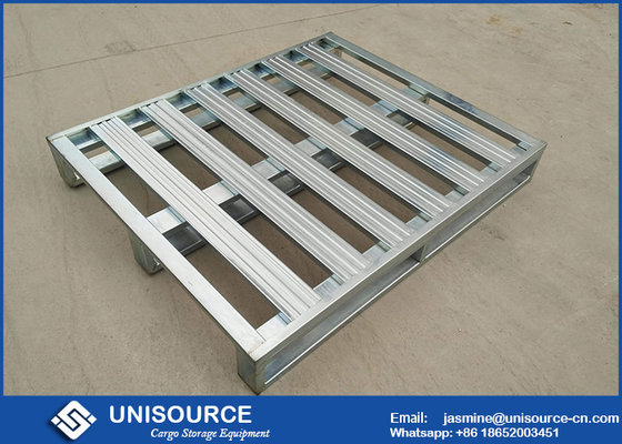 Galvanized Standard  Warehouse Steel Pallet 1200 X 1000 With 2 Entry Access