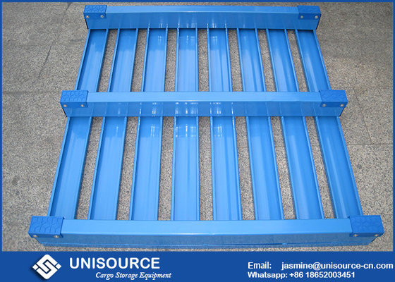 40" X 48" Warehouse Steel Pallet Stackable Metal Pallet Heavy Duty Load With Side