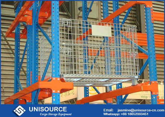 Industrial Large Steel Wire Cage Lockable Zinc Coated For Storage Racking System