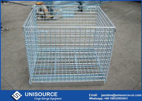 Industrial Large Steel Wire Cage Lockable Zinc Coated For Storage Racking System