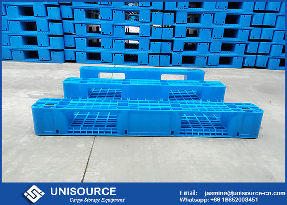 Reinforced Heavy Duty Plastic Pallets , Blue Plastic Pallets 1.3T Rack Load Capacity