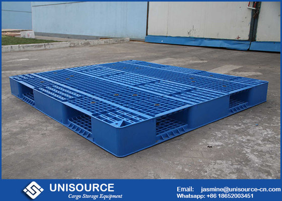 1 Ton Load Stackable Plastic Pallet 1200 X 1000mm HDPE Open Deck  Plastic Euro Pallets