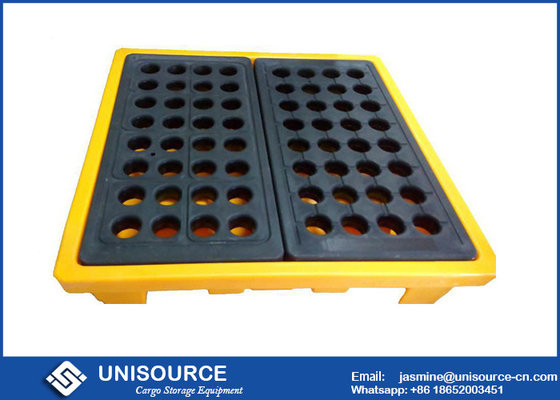 Rotomolding Four Drum Stackable Plastic Pallet , Plastic Shipping Pallets With Heavy Load