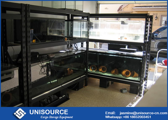 Weled Frame Industrial Storage Racks Powder Coating Boltless Shelving System