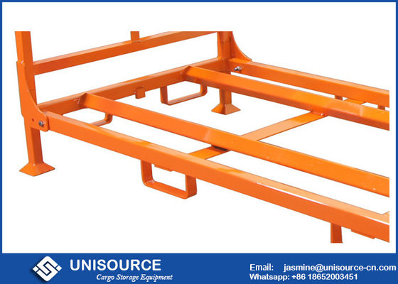 Foldable Stack Truck Tire Rack , Portable Steel Storage Racks For Tire