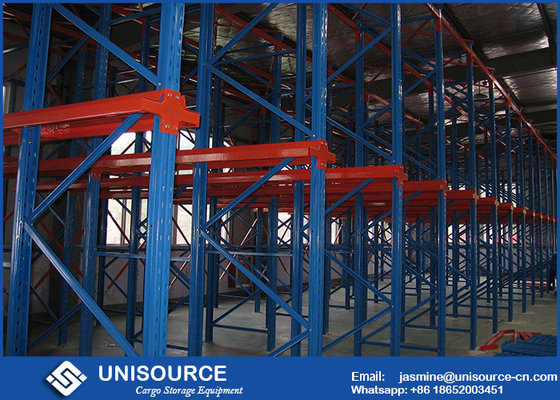 High Density Drive In Pallet Racking Height Customized Operation By Forklift