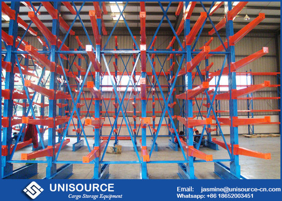 Warehouse Cantilever Metal Racks , Unisource Industrial Cantilever Shelving Systems
