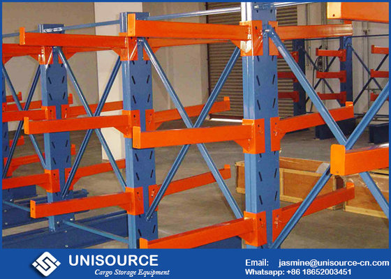 Selective Cantilever Storage Racks Heavy Duty / Medium Duty With Double Sided Arm