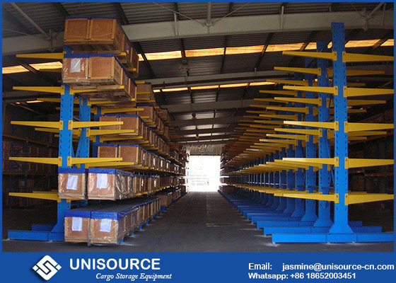 Industrial Warehouse Storage Solutions , Heavy Duty Cantilever Racking OEM