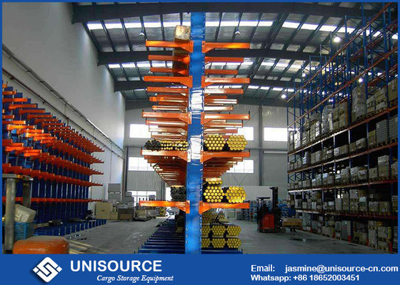 Q235 Steel Cantilever Racking Systems , Industrial Pallet Racking With Free Sample