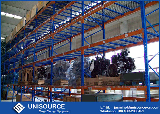 Industrial Storage Heavy Duty Warehouse Racks 400 - 2750 Mm Depth With Wire Mesh Deck