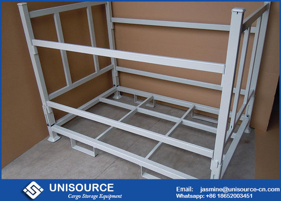 Vertical Storage Warehouse Tire Racks Max Stack 4 Layers With Metal Stillages