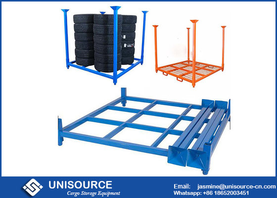 Adjustable Light Truck Tire Storage Rack 2400 Lbs Load With Removable Posts