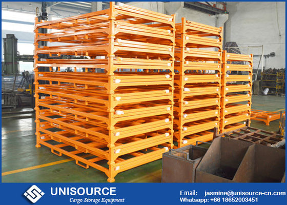 2400lbs Load Adjustable Warehouse Tire Racks Foldable with Removable Posts