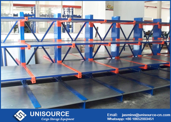 Roll - Formed Cantilever Storage Rack System With Specialized Steel Decking
