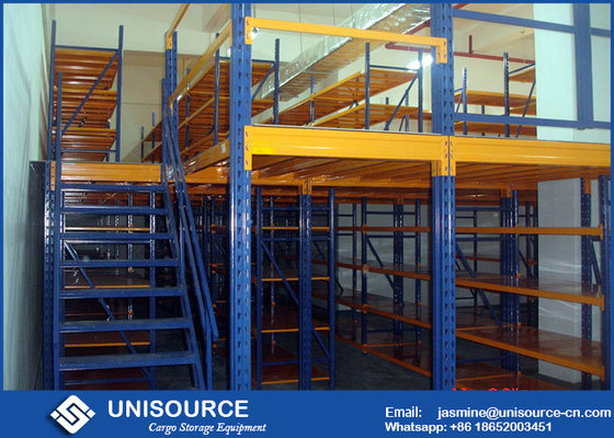 Adjustable Board Storage Mezzanine Floors , Multi Level Industrial Mezzanine Systems
