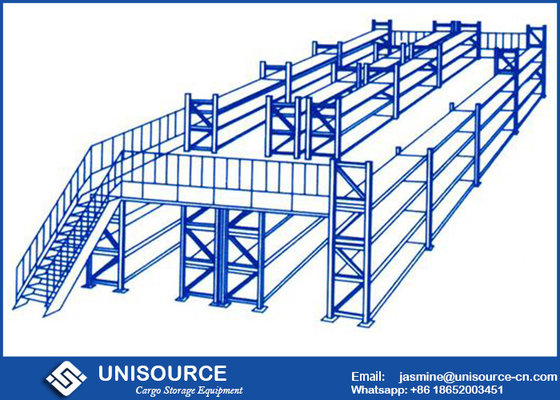 Custom Warehouse Storage Industrial Mezzanine Floors Storage Mezzanine Platforms