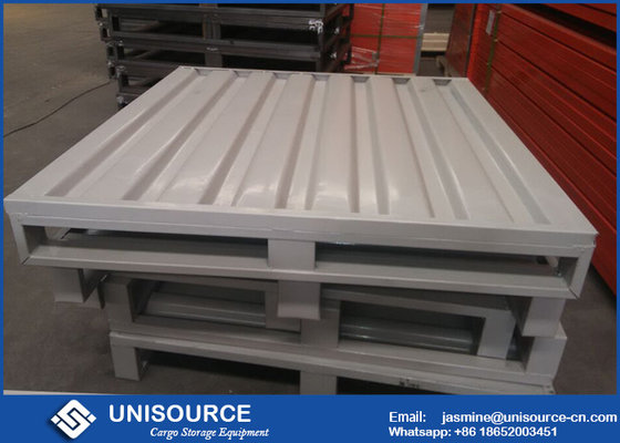 Waterproof Heavy Duty Steel Pallets , Durable Stackable Steel Pallets 1000 - 3000 Kg Load