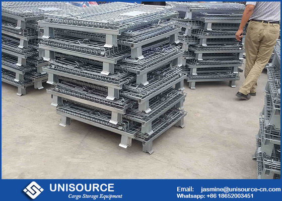 Logistic Transporting Steel Wire Cage Stackable Storage For Wine Bottle