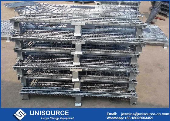 Heavy Storage Steel Wire Cage Galvanized Steel Wire Mesh Storage Boxes