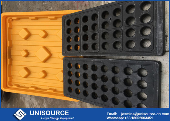 Rotomolding Four Drum Stackable Plastic Pallet , Plastic Shipping Pallets With Heavy Load