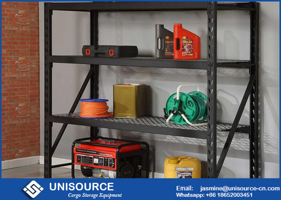 Weled Frame Industrial Storage Racks Powder Coating Boltless Shelving System