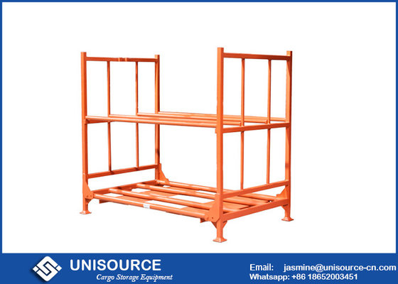 Foldable Stack Truck Tire Rack , Portable Steel Storage Racks For Tire