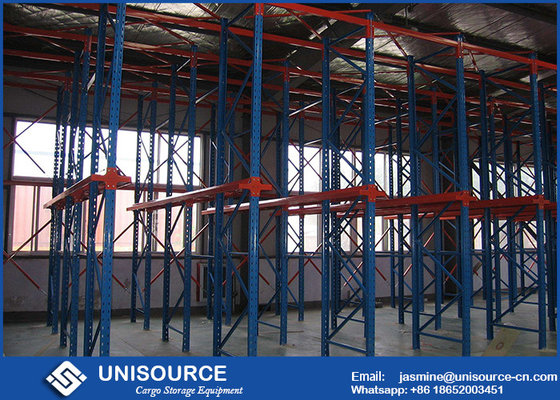 High Density Drive In Pallet Racking Height Customized Operation By Forklift