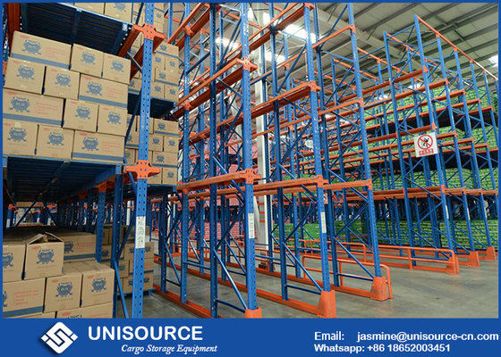 Drive In / Thru Warehouse Storage Racking Anti Corrosion Heavy Duty Industrial Shelving