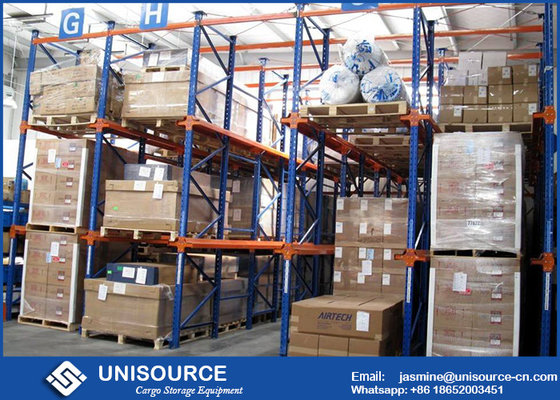 High Density Cold Storage Racking System , Powder Coated Industrial Rack Shelving