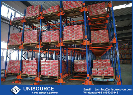 Height Customized Warehouse Shelving Units , FIFO Logistic Beams Heavy Duty Storage Racks