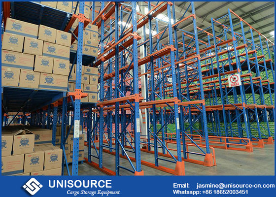 Hot Rolled Steel Drive In Pallet Racking Heavy Duty Racks For Warehouse