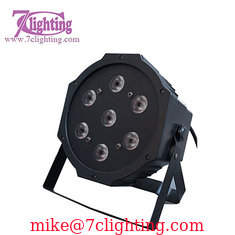 China 7x10W LED Flat Par QuadPAR 7,Light Weight Plastic Housing PAR LED Light supplier